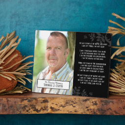 Family Memorial Add Your Own Poem Keepsake Plaque | Zazzle