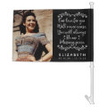 Family Memorial Photo Funeral Car Flag | Zazzle