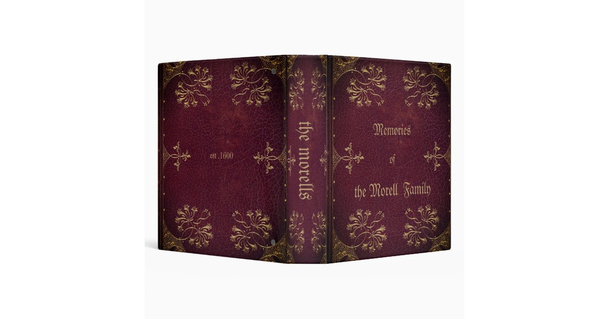 Family memories - antique look Binder | Zazzle