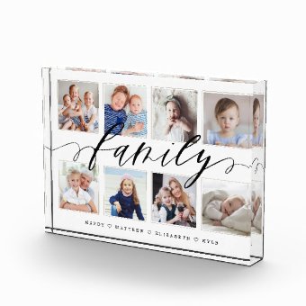 Family Memory Photo Collage Keepsake | Zazzle