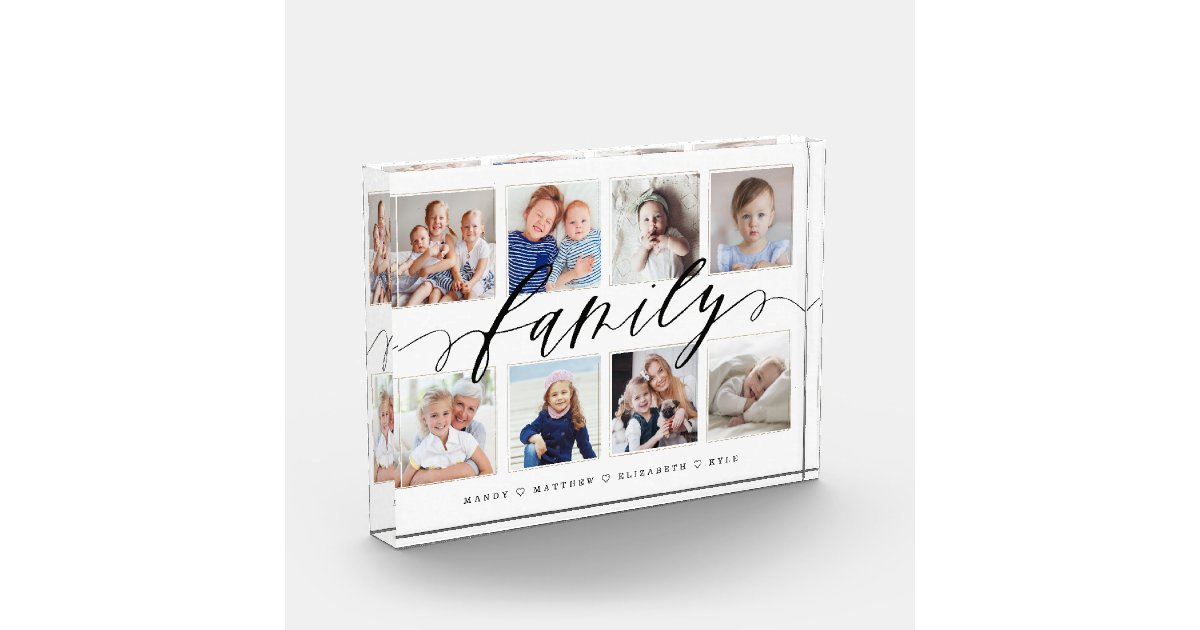 Family Memory Photo Collage Keepsake | Zazzle