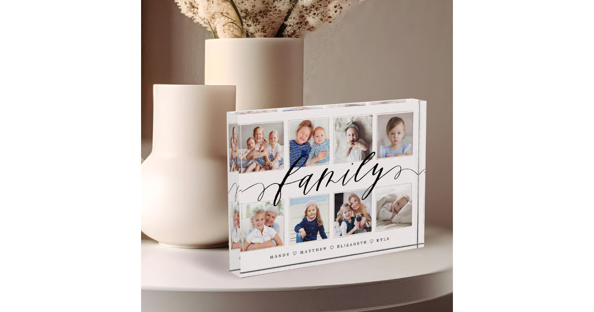 Family Memory Photo Collage Keepsake | Zazzle