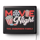 Family Movie Night LED Sign | Zazzle