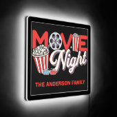 Family Movie Night LED Sign | Zazzle