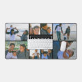 Family Name 8 Photo Collage Black Desk Mat | Zazzle