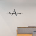 Family Name Script Calligraphy Monogram Wall Decal | Zazzle