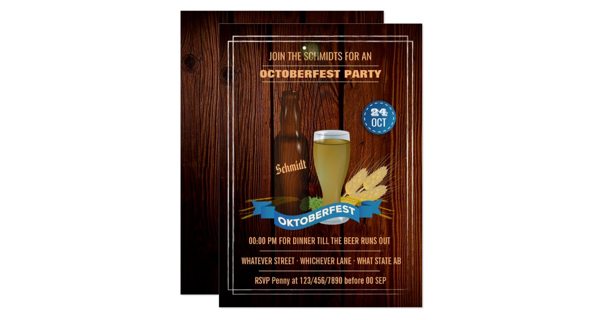 Family Octoberfest Party invitation | Zazzle.com