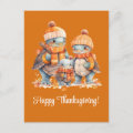 Family of Turtles Happy Thanksgiving Holiday Postcard | Zazzle