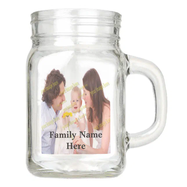 Family Photo Budget Special Cool Mason Jar | Zazzle