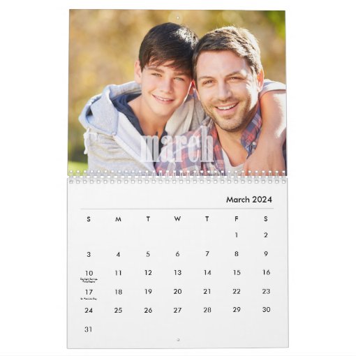 Family Photo Calendar, Editable Calendar | Zazzle