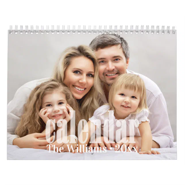 Family Photo Calendar, Editable Calendar | Zazzle