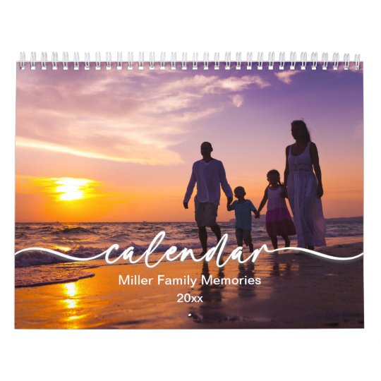 Family Photo Calendar, Editable Custom Calendar | Zazzle.com