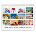 Family Photo Calendar, Editable White Calendar | Zazzle