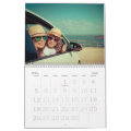 Family Photo Calendar, Editable White Calendar | Zazzle
