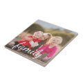 Family Photo Ceramic Tile | Zazzle