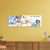 Family Photo Collage - 7 Photos and Custom Text Canvas Print | Zazzle
