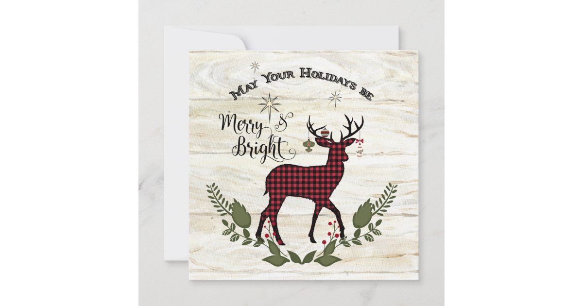 Family Photo Collage Farmhouse Christmas Wreath Holiday Card | Zazzle