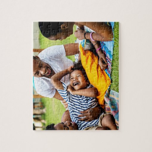 Family Photo Create Your Own Add Image My Picture Jigsaw Puzzle | Zazzle