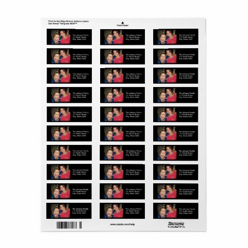 Family Photo Custom Address Labels | Zazzle