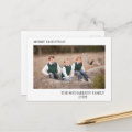 Family Photo Personalized Holiday Postcard | Zazzle
