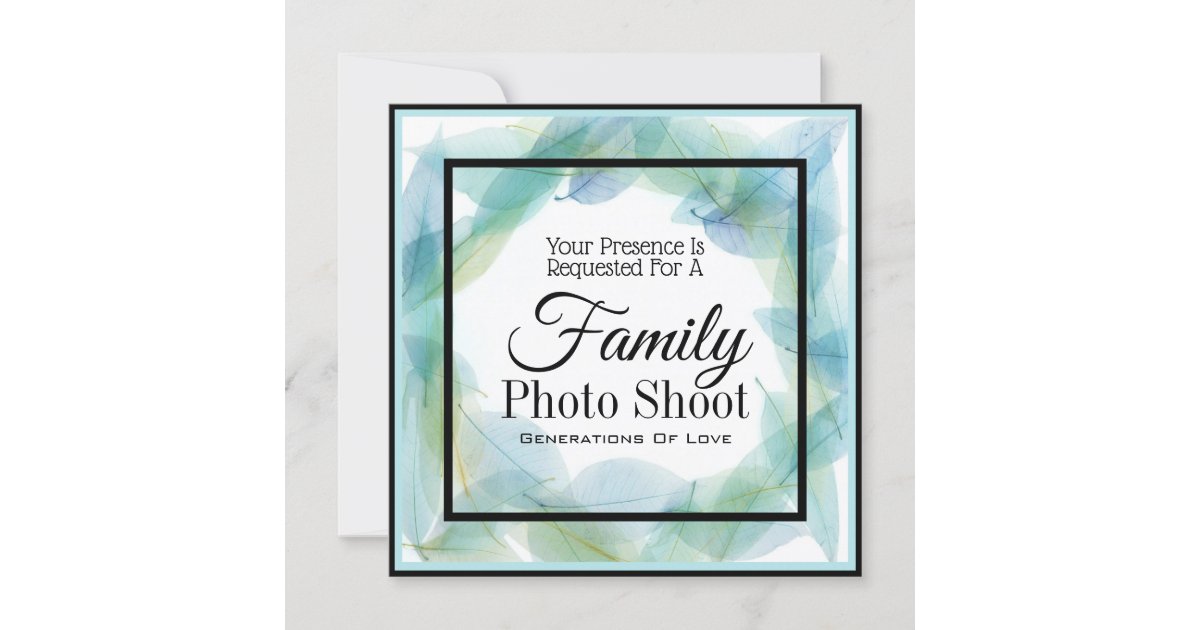 Family Photo Shoot Invitation | Zazzle