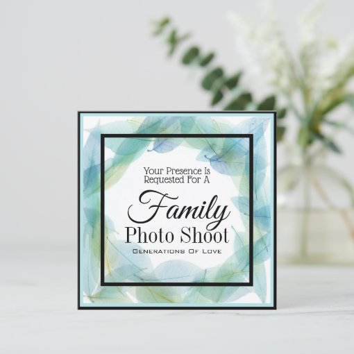 Family Photo Shoot Invitation | Zazzle