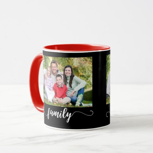 Family Photo Template Photo Mugs | Zazzle