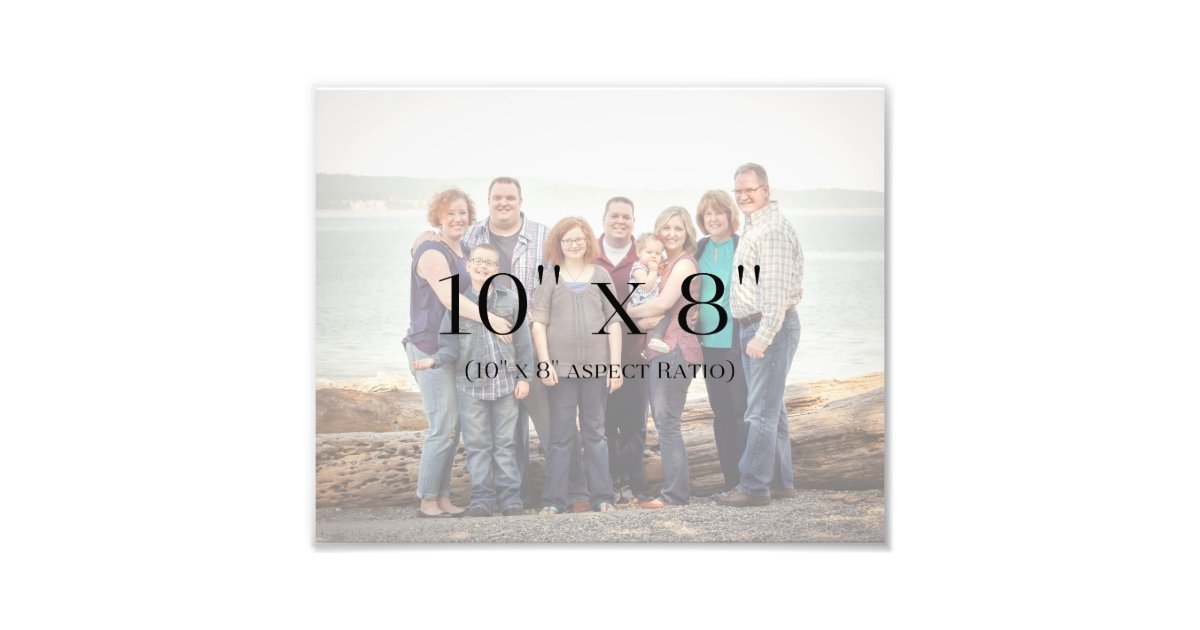 Family Photos 10x8 TEMPLATE Photo Print | Zazzle