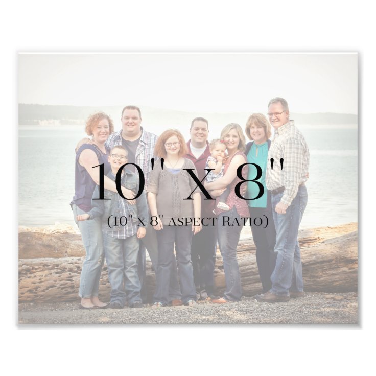 Family Photos 10x8 TEMPLATE Photo Print | Zazzle