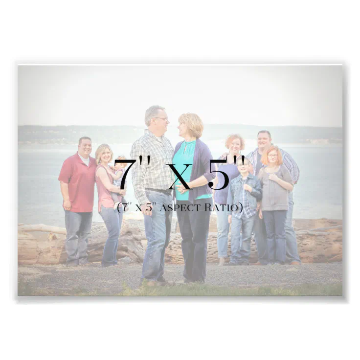 Family Photos 7x5 TEMPLATE Photo Print | Zazzle
