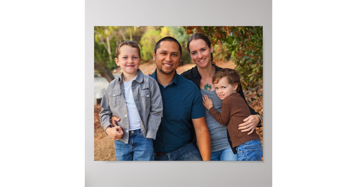 Family Portrait Landscape Poster | Zazzle