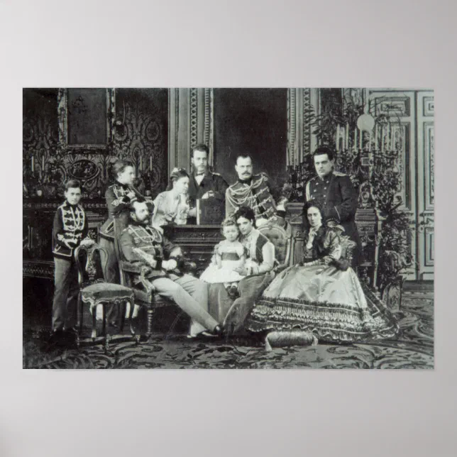 Family Portrait of Emperor Alexander II Poster | Zazzle