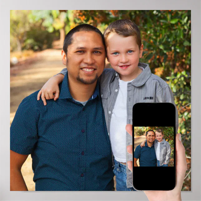 Family Portrait Square Poster | Zazzle