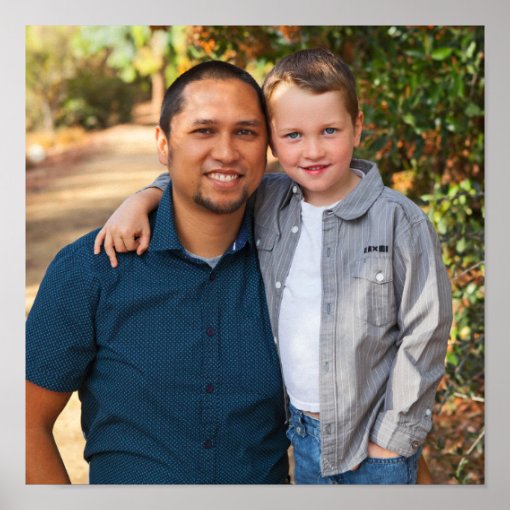 Family Portrait Square Poster | Zazzle