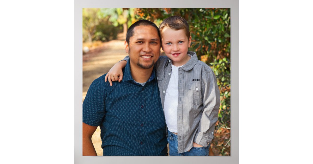 Family Portrait Square Poster | Zazzle