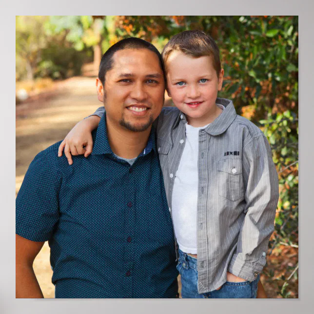 Family Portrait Square Poster | Zazzle