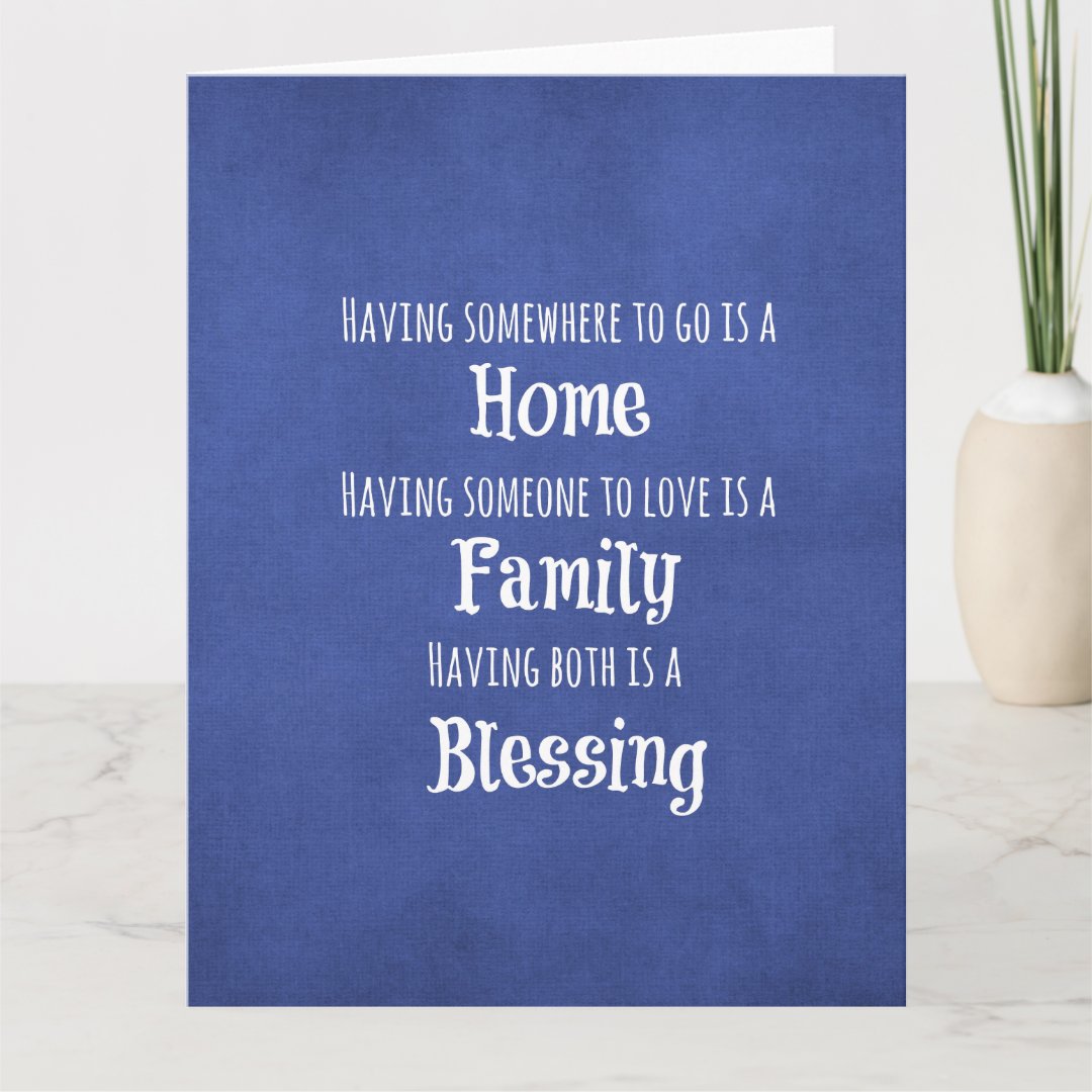 Family Quote Card | Zazzle