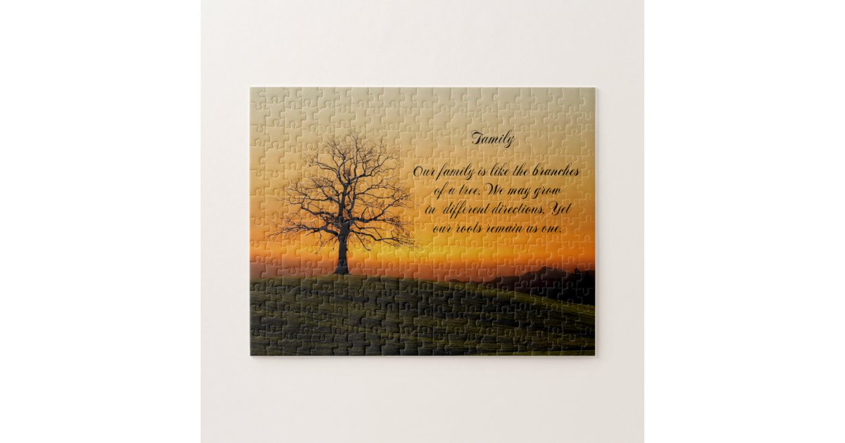FAMILY QUOTE JIGSAW PUZZLE | Zazzle