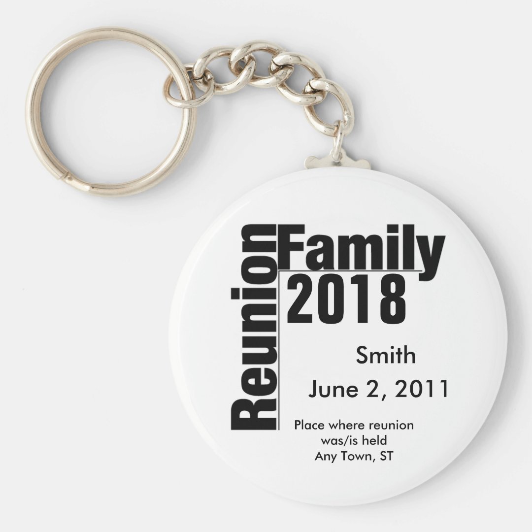 Family Reunion 2018 souviner keychain | Zazzle