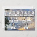 Family Reunion 3 Generation Golden Sunset Photo Invitation | Zazzle