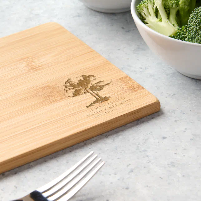 Family Reunion Annual Get Together Custom Engraved Cutting Board | Zazzle