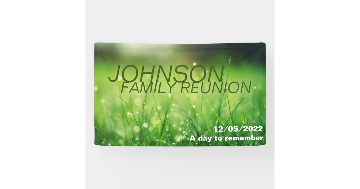 Family Reunion banner | Zazzle