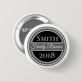 Family Reunion Black Badge Button | Zazzle