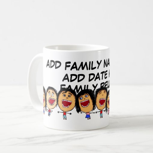 Family Reunion Cartoon Coffee Mug | Zazzle