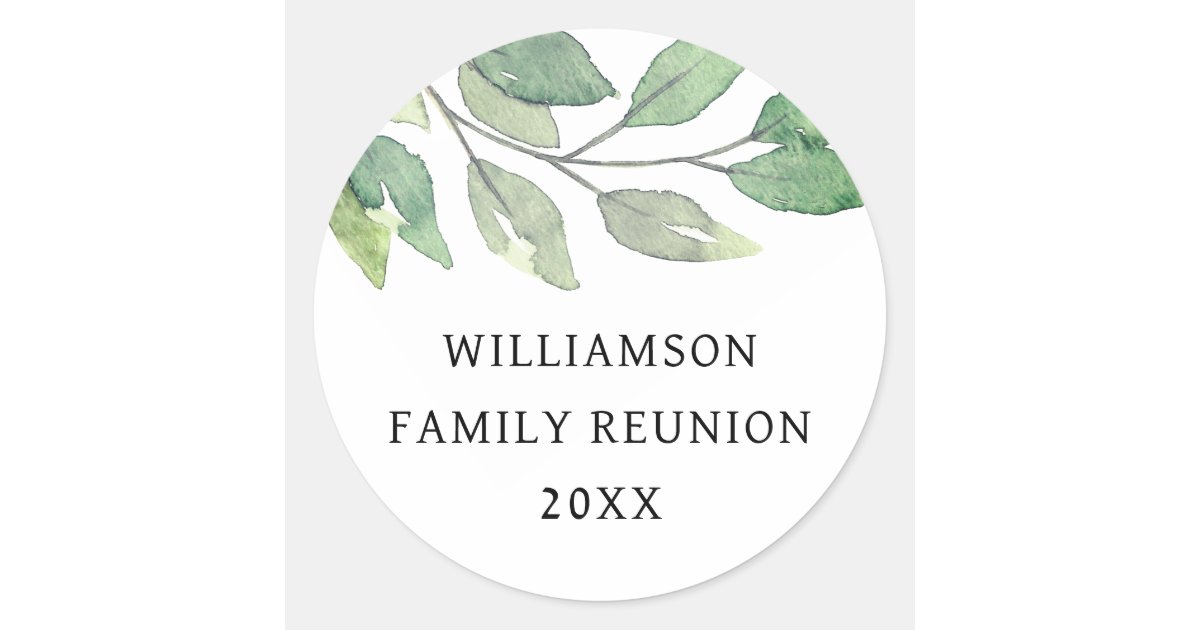 Family Reunion Classic Round Sticker | Zazzle