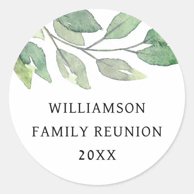 Family Reunion Classic Round Sticker | Zazzle