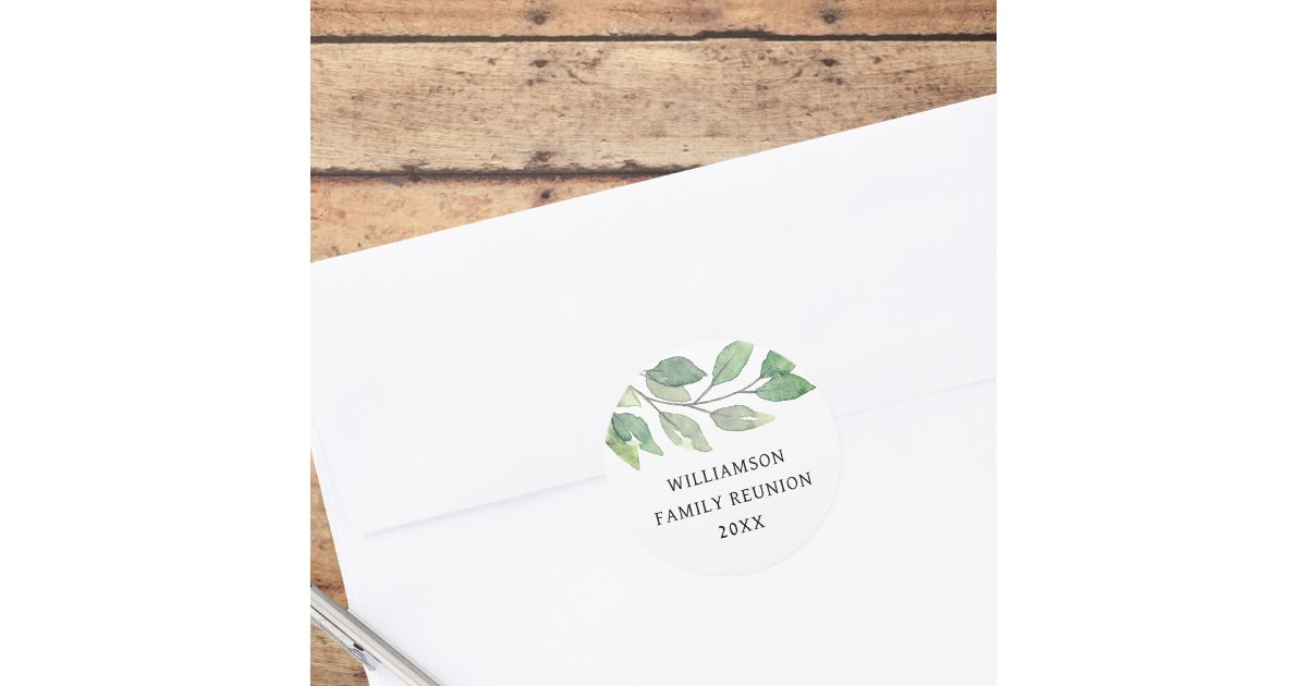 Family Reunion Classic Round Sticker | Zazzle