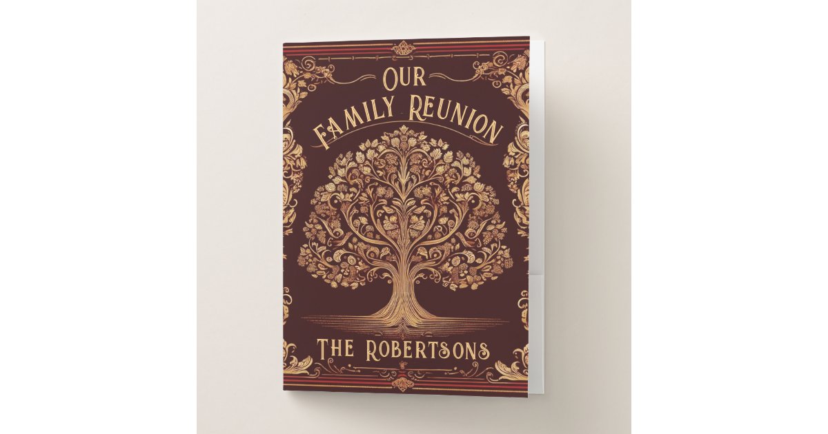 Family Reunion Collection Pocket Folder | Zazzle