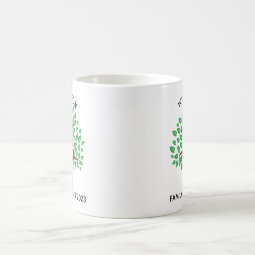 Family Reunion Cute Green Tree Custom Keepsake Coffee Mug | Zazzle