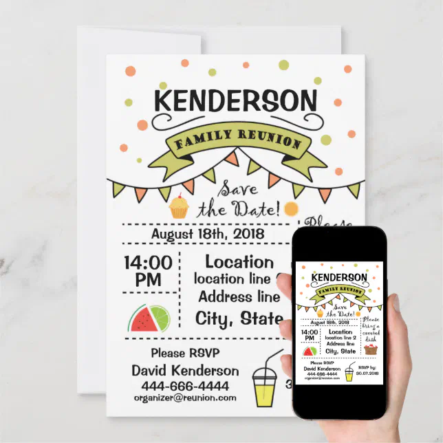 Family Reunion design Invitation | Zazzle